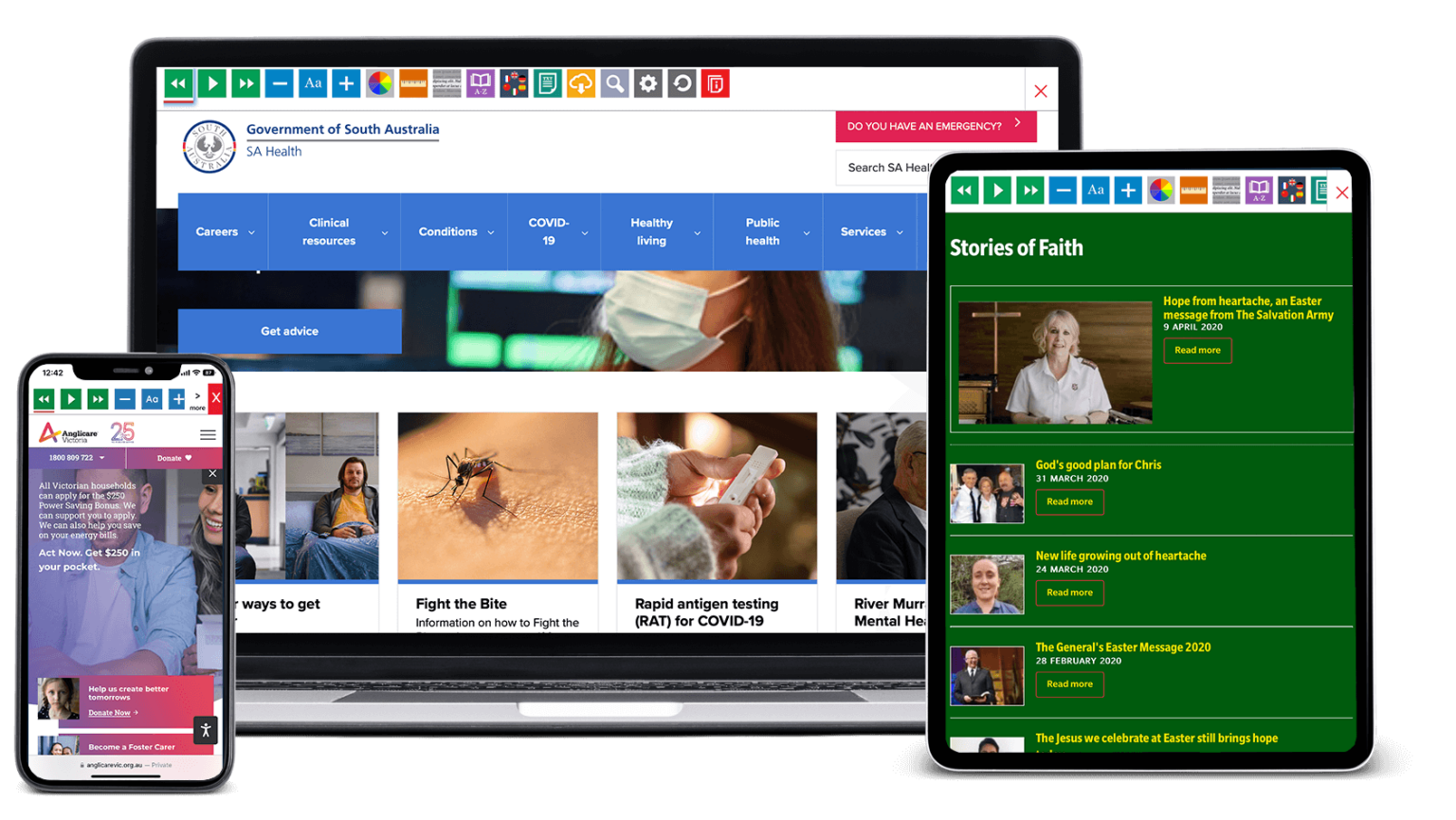 Accessibility Toolbar | Assistive Plugin for your Website