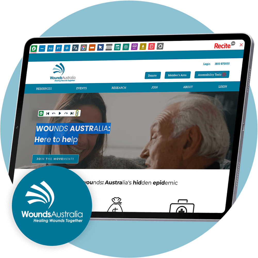 Wounds Australia Case Study | Recite Me