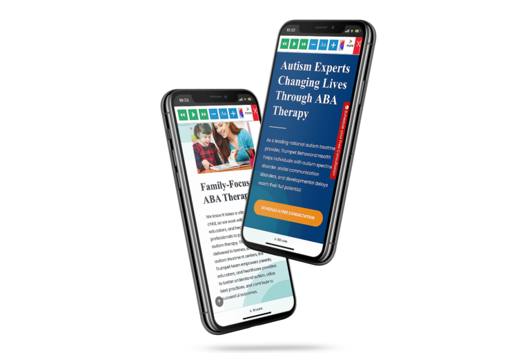 Trumpet Behavioral Health Accessible Website | Recite Me