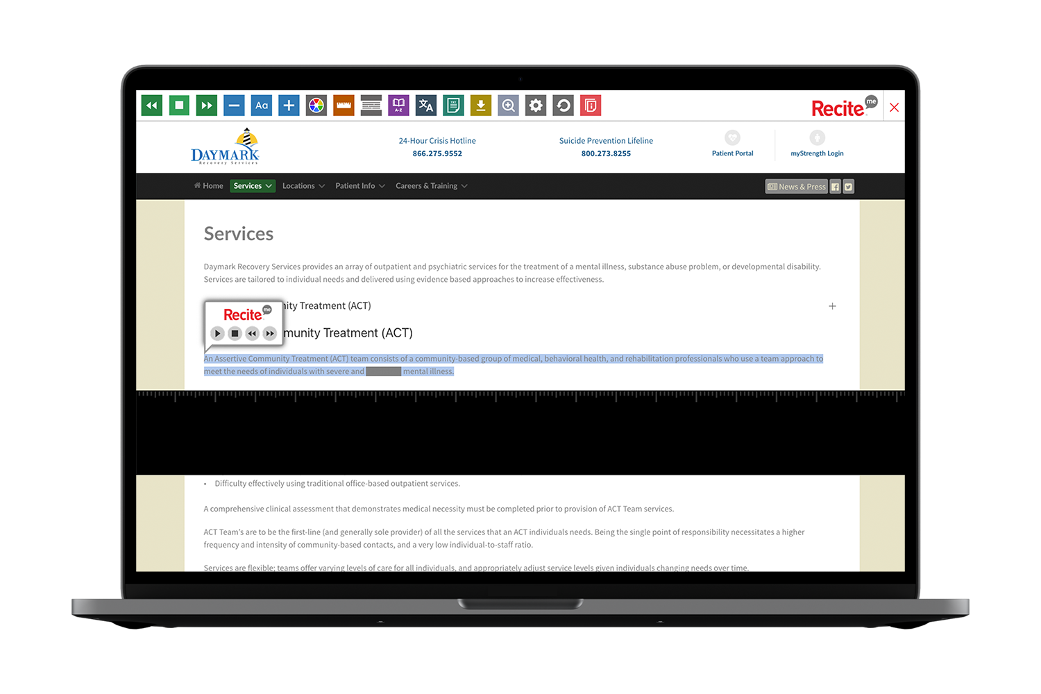 Daymark Recovery Services | Recite Me