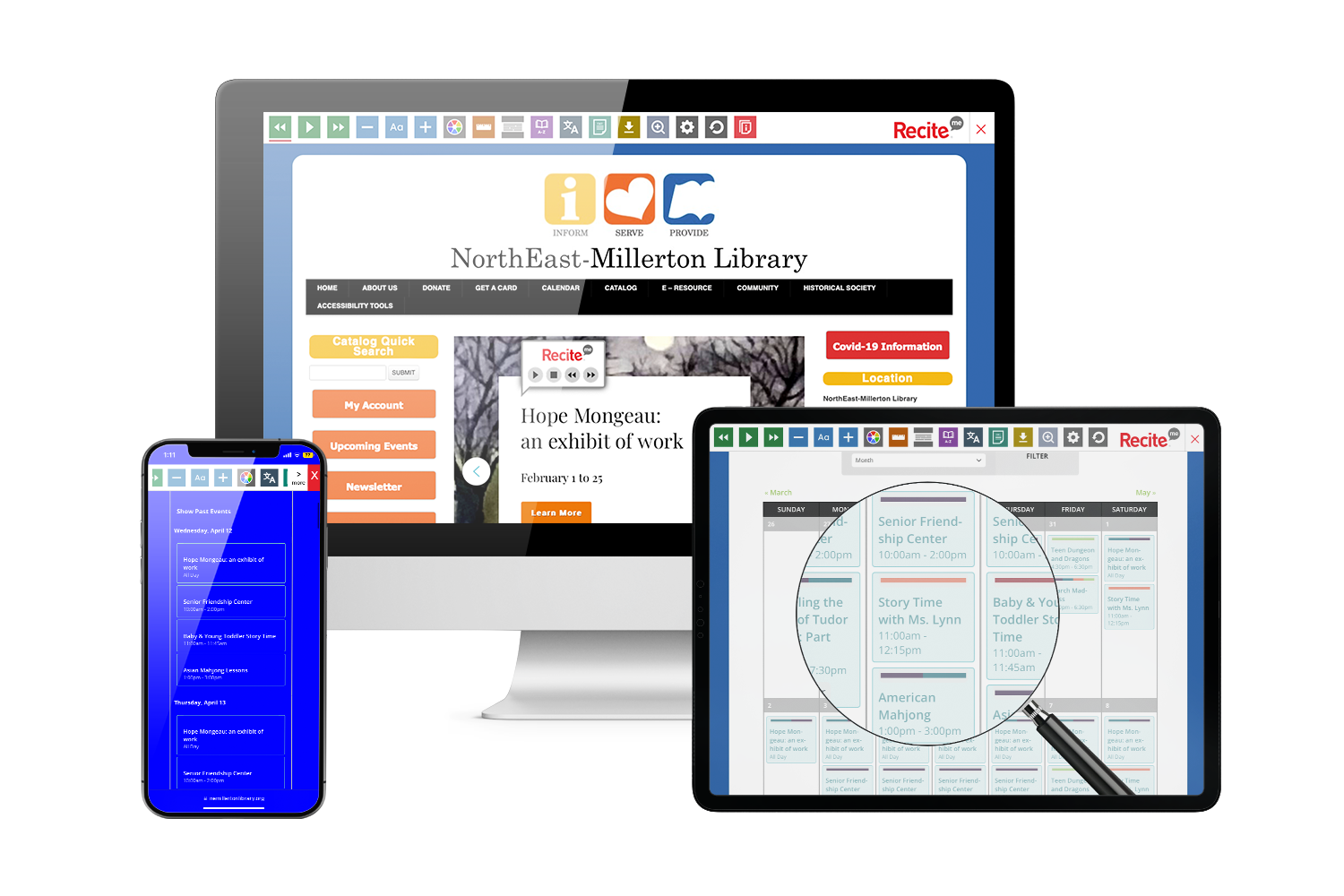 NorthEast-Millerton Library Drives Inclusive Online Experiences | Recite Me