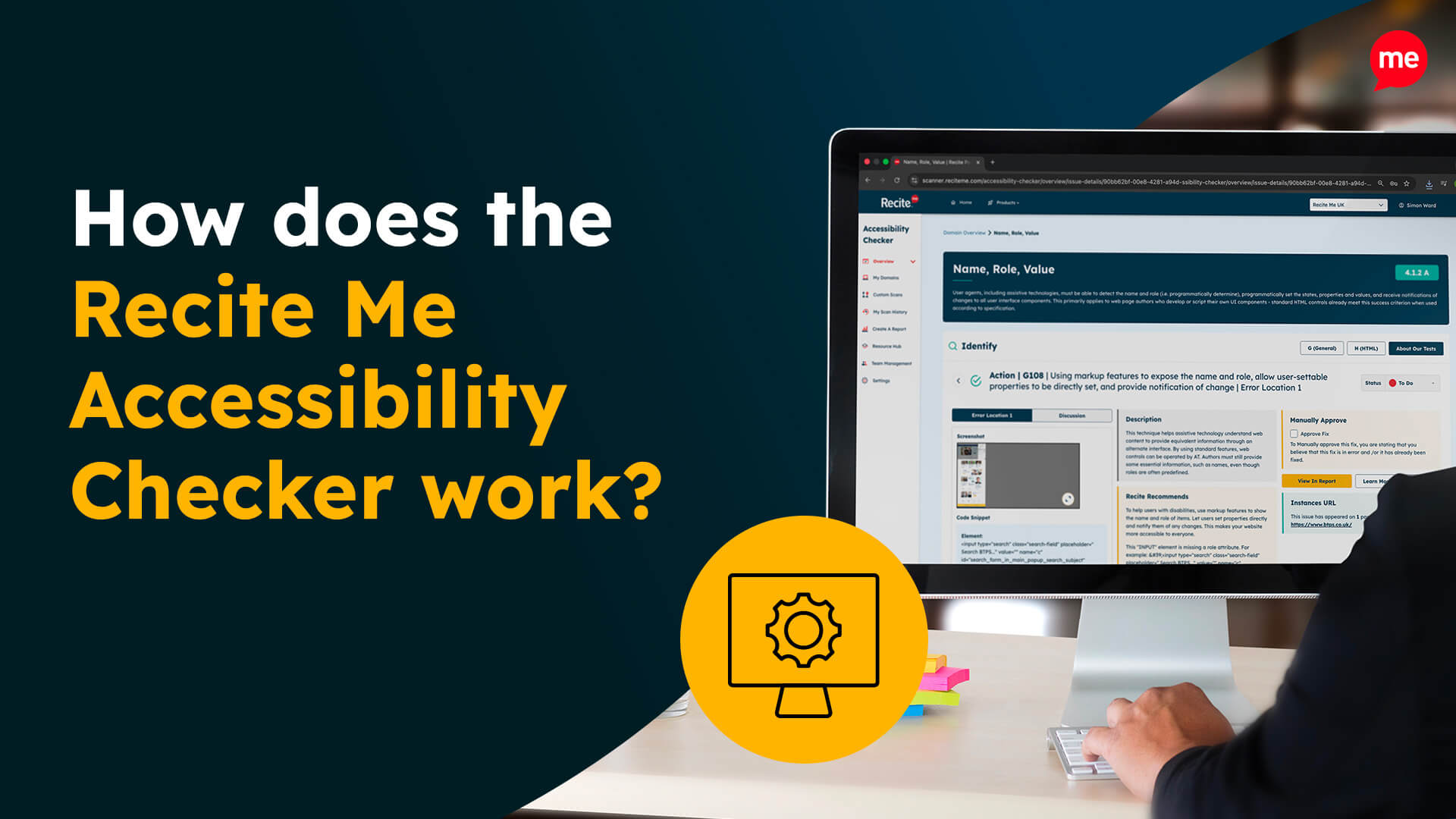 How does the Recite Me Accessibility Checker work?