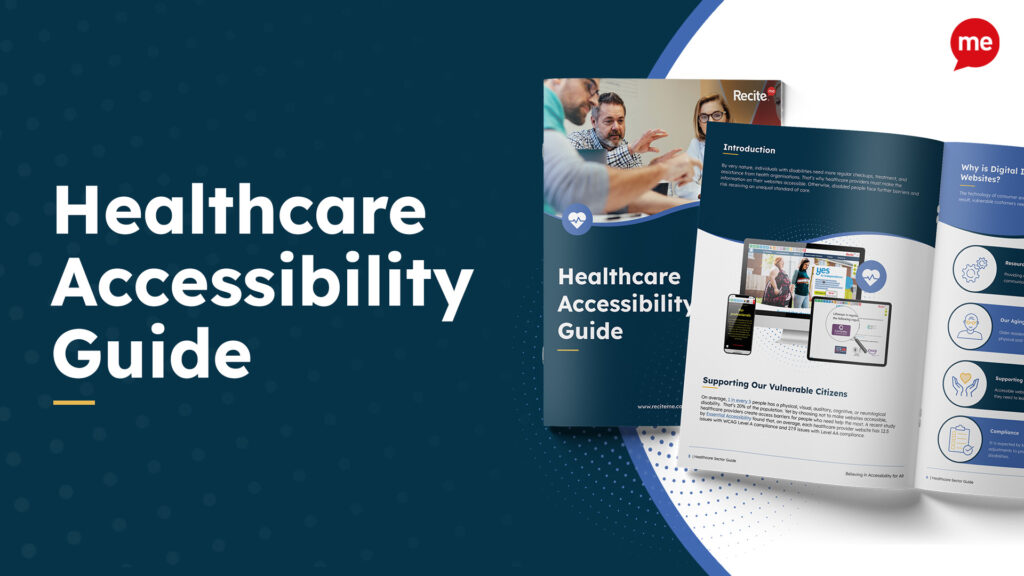 Online Accessibility and Inclusion for the Healthcare Sector