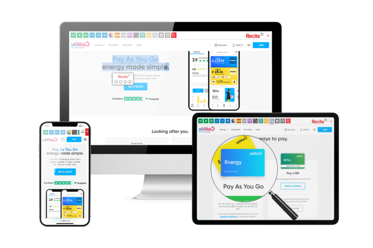 Utilita Provide Online Accessibility Tools | Recite Me