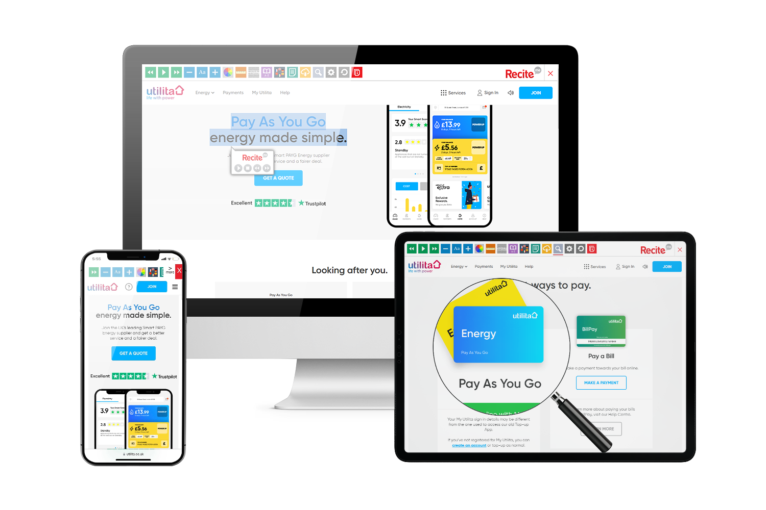 Utilita Provide Online Accessibility Tools | Recite Me