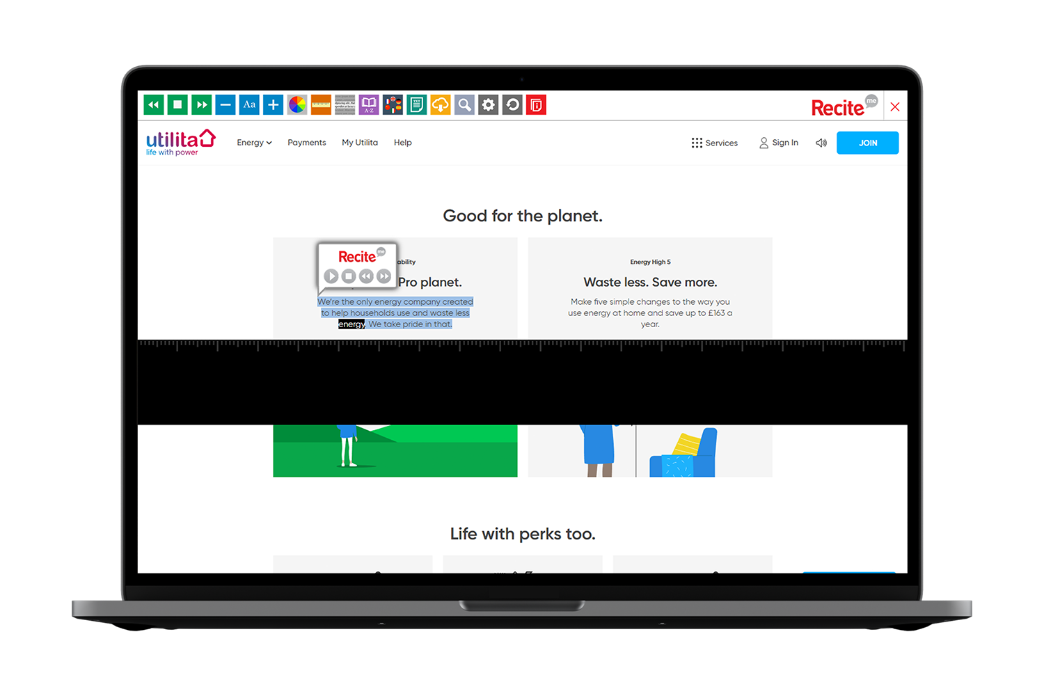Utilita Provide Online Accessibility Tools | Recite Me