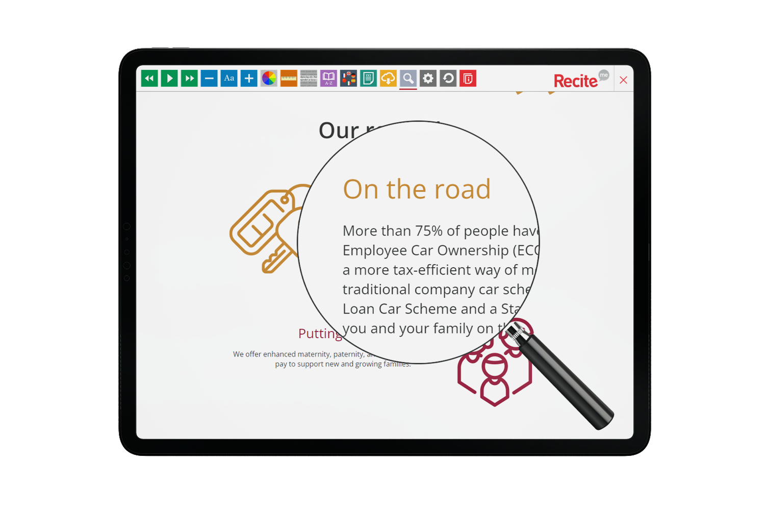 Volkswagen Financial Services Inclusive Website | Recite Me