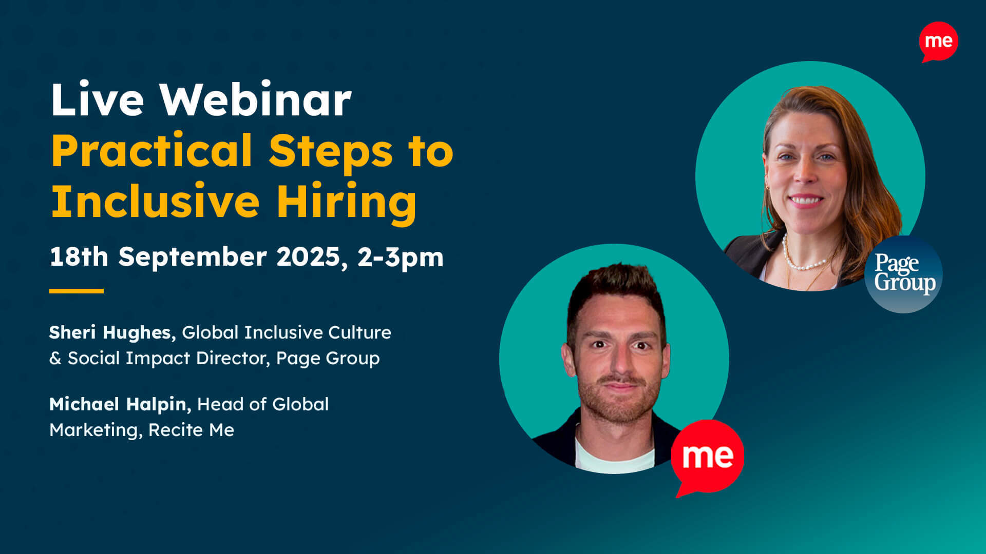 Webinar - Practical Steps to Inclusive Hiring - Recite Me