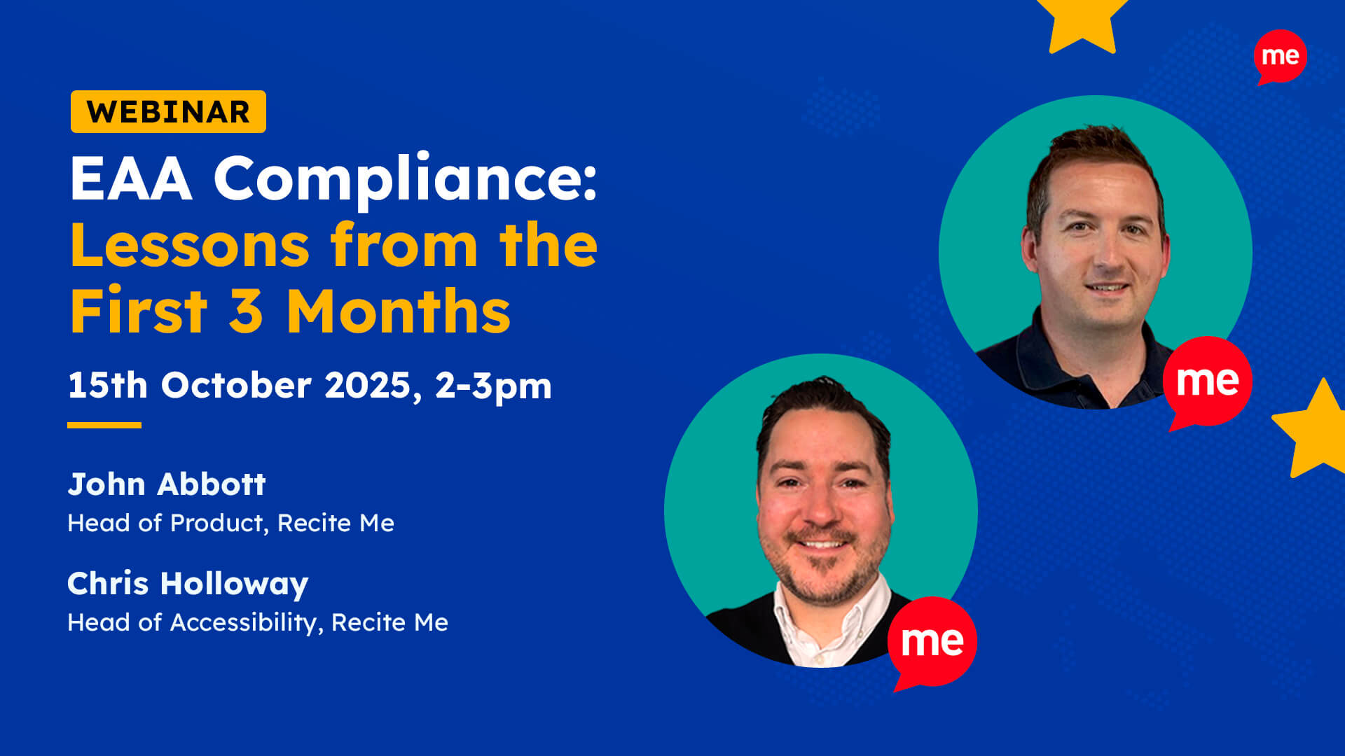 Webinar - EAA Compliance: Lessons from the First 3 Months
